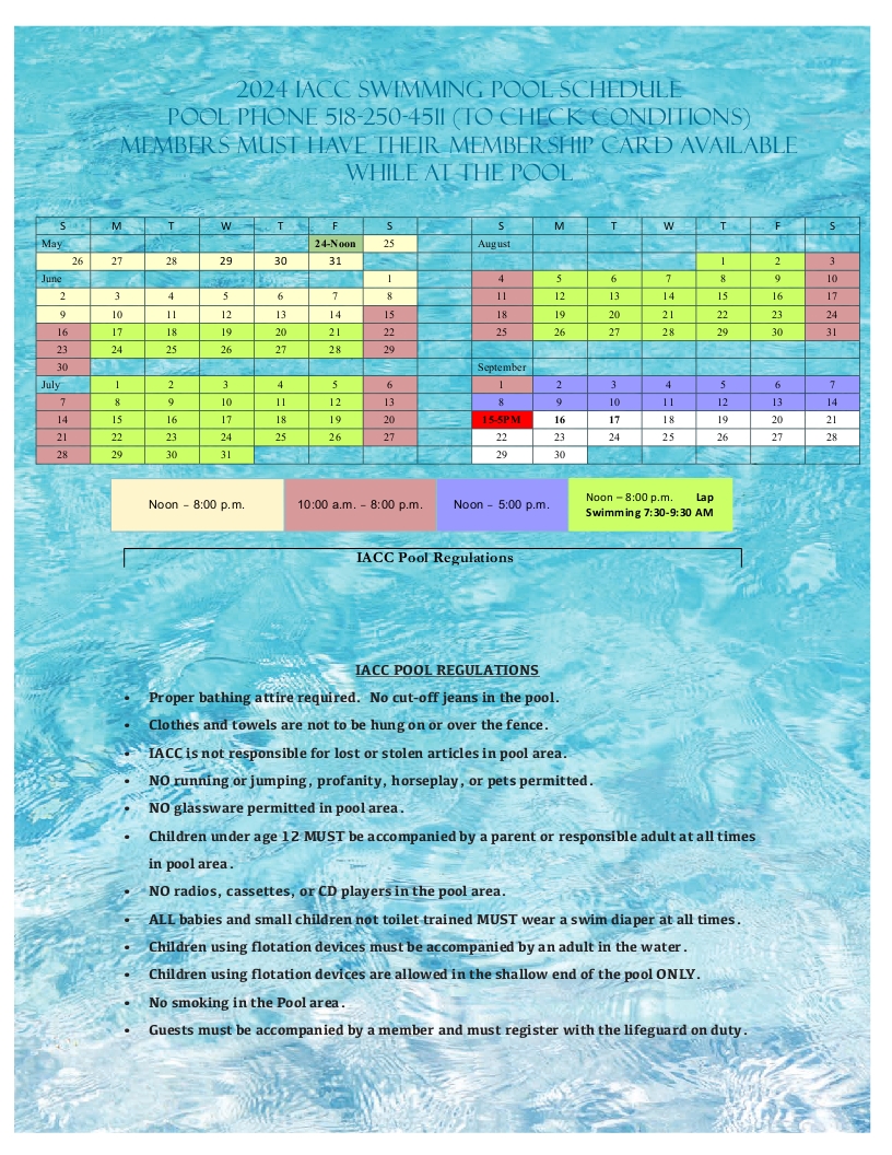 Pool | Italian American Community Center